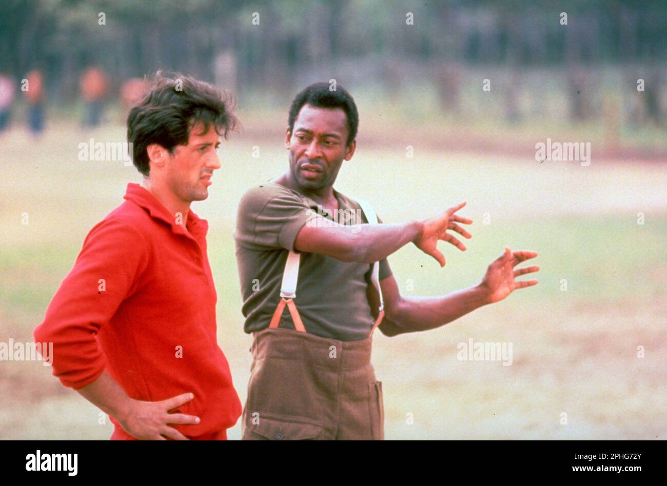 SYLVESTER STALLONE and PELE in VICTORY (1981), directed by JOHN HUSTON ...