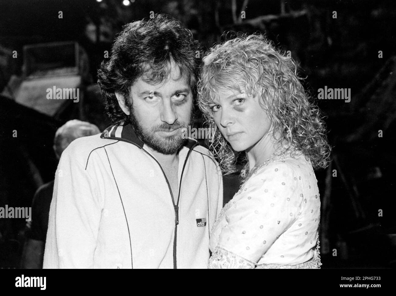 STEVEN SPIELBERG and KATE CAPSHAW in INDIANA JONES AND THE TEMPLE OF ...