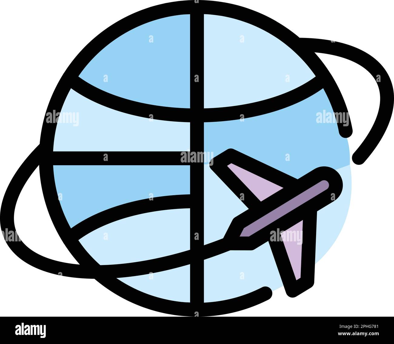 International jet lag icon. Outline International jet lag vector icon ...