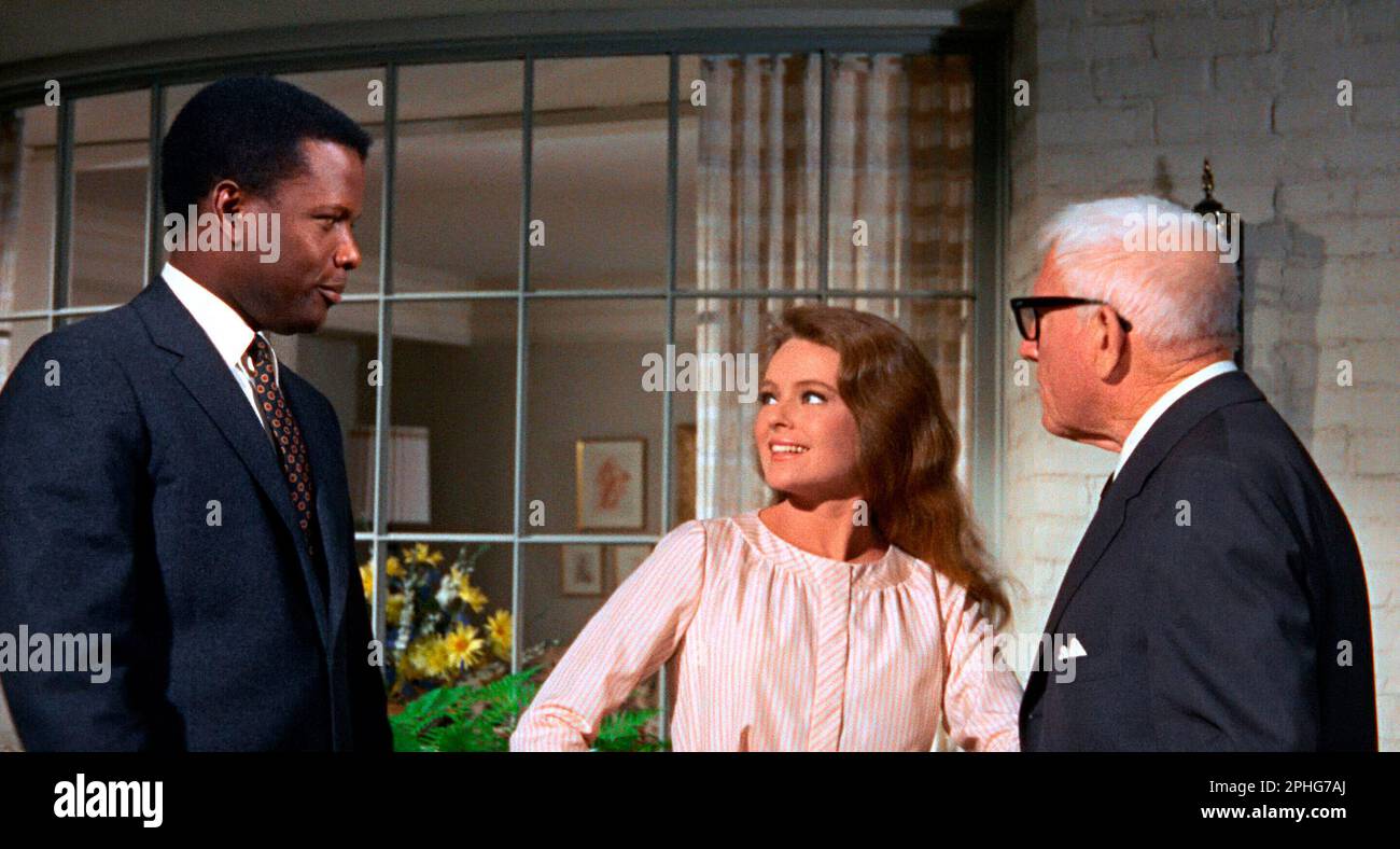 SPENCER TRACY, SIDNEY POITIER and KATHARINE HOUGHTON in GUESS WHO'S ...