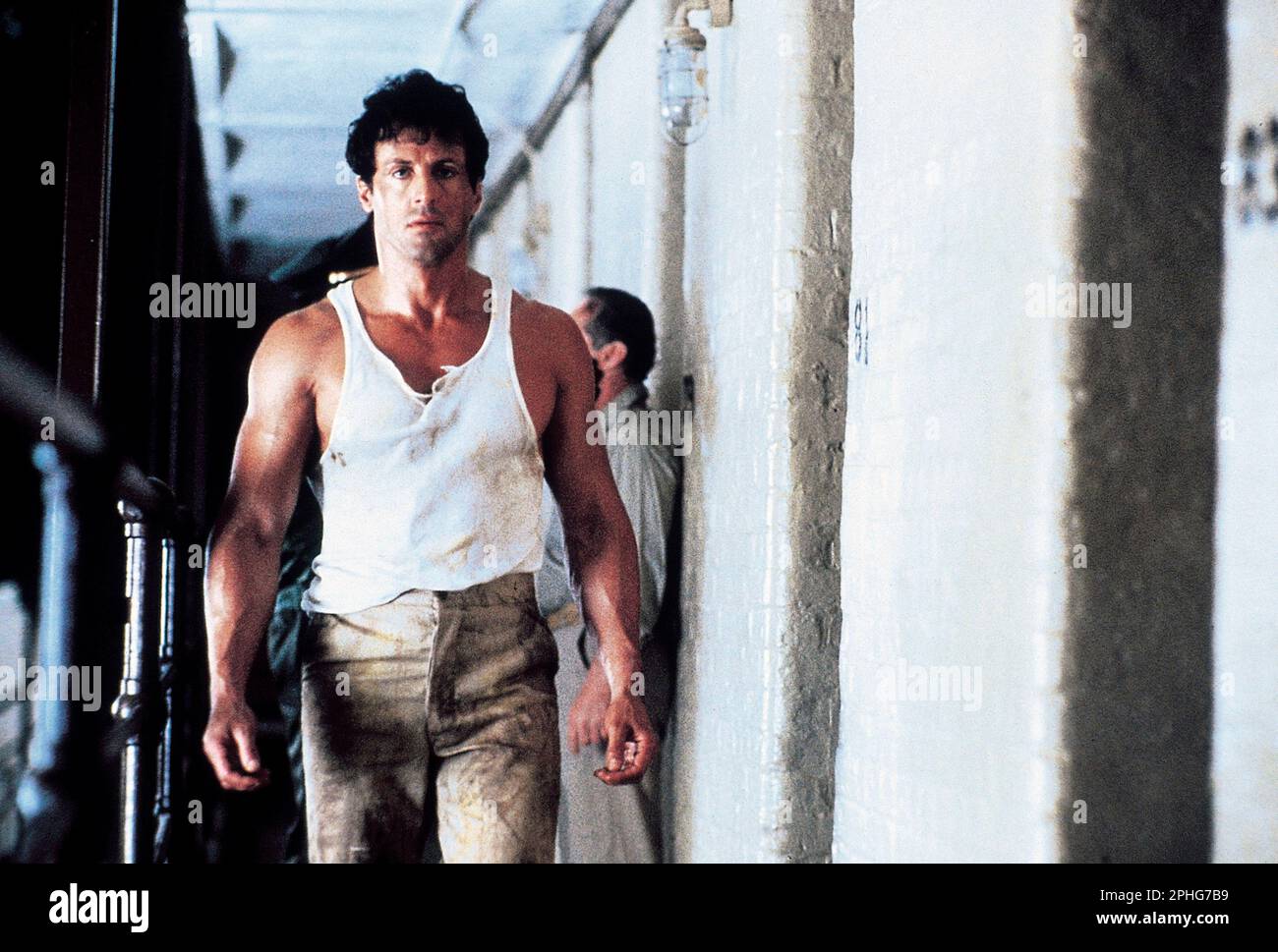 SYLVESTER STALLONE in LOCK UP (1989), directed by JOHN FLYNN. Copyright ...