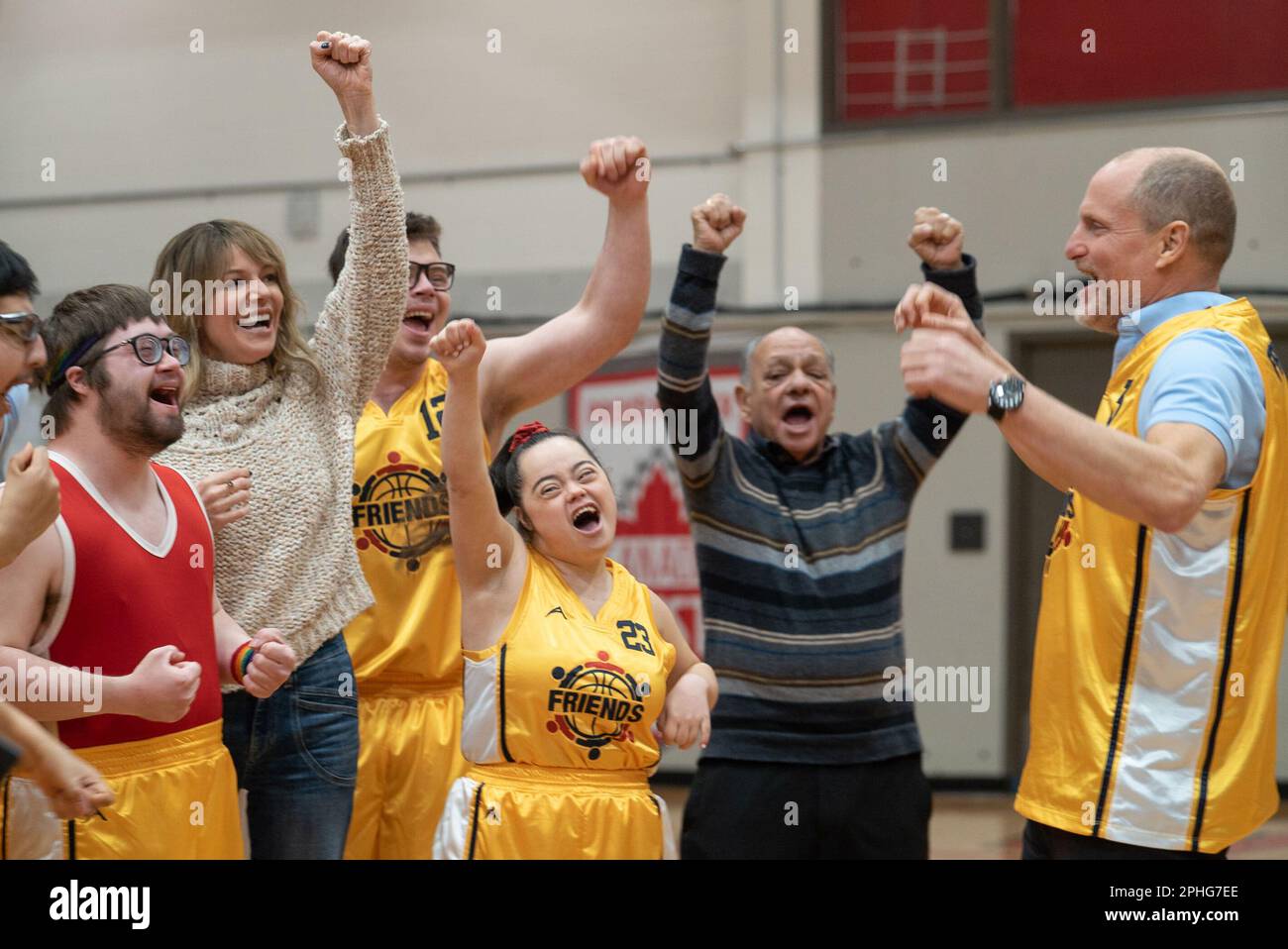 WOODY HARRELSON in CHAMPIONS (2023), directed by BOBBY FARRELLY. Credit ...