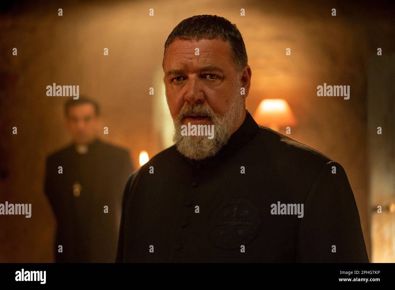 RUSSELL CROWE in THE POPE'S EXORCIST (2023), directed by JULIUS AVERY ...