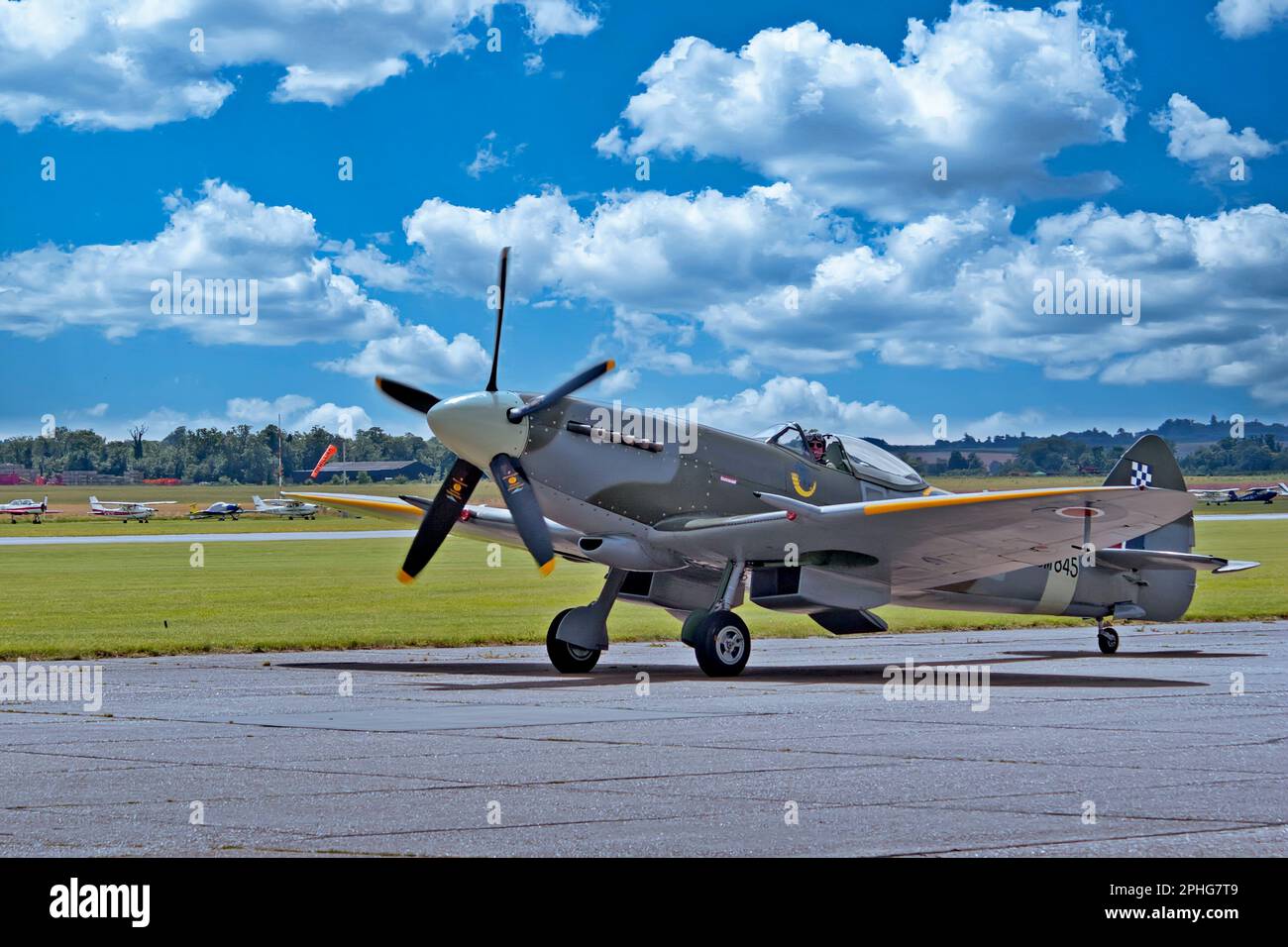 Aircraft Supermarine Spitfire Mk XVIII, Duxford UK Stock Photo - Alamy