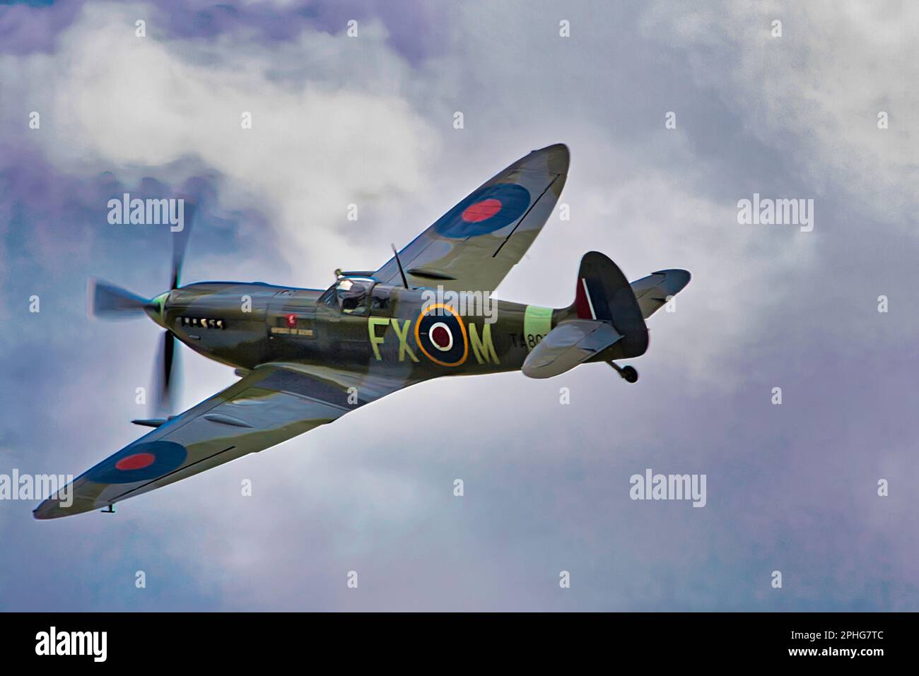 Aircraft Supermarine Spitfire Mk IX, Duxford UK Stock Photo - Alamy