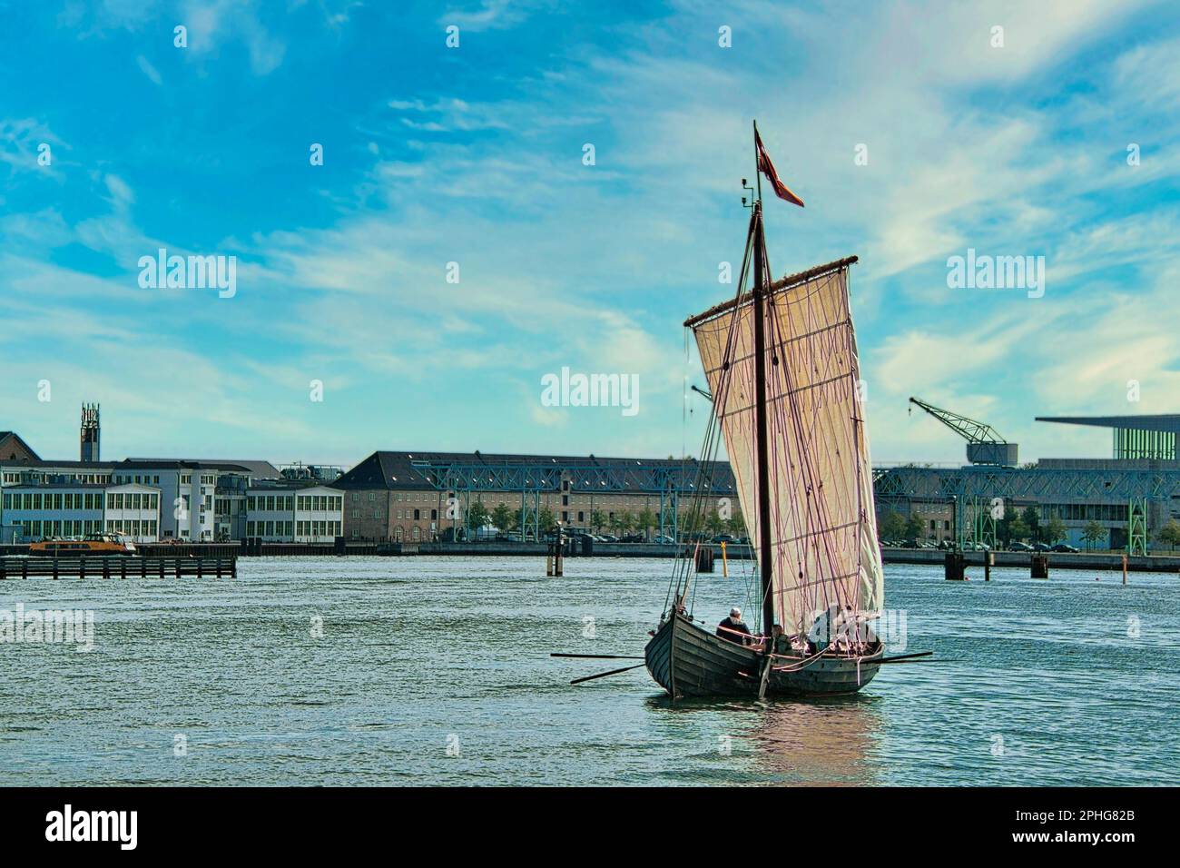 Rowing Viking Boat Copenhagen Denmark Stock Photo - Alamy