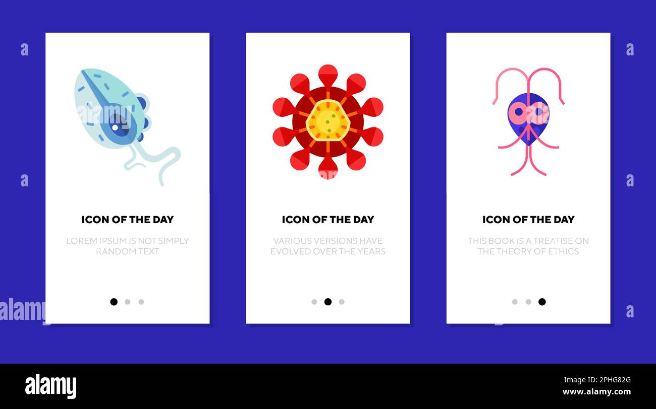 Microbes flat icon set Stock Vector Image & Art - Alamy