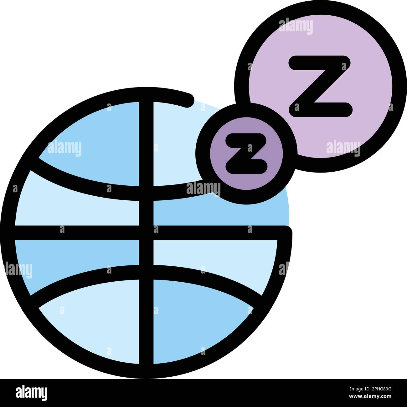 Planet jet lag icon. Outline Planet jet lag vector icon for web design ...