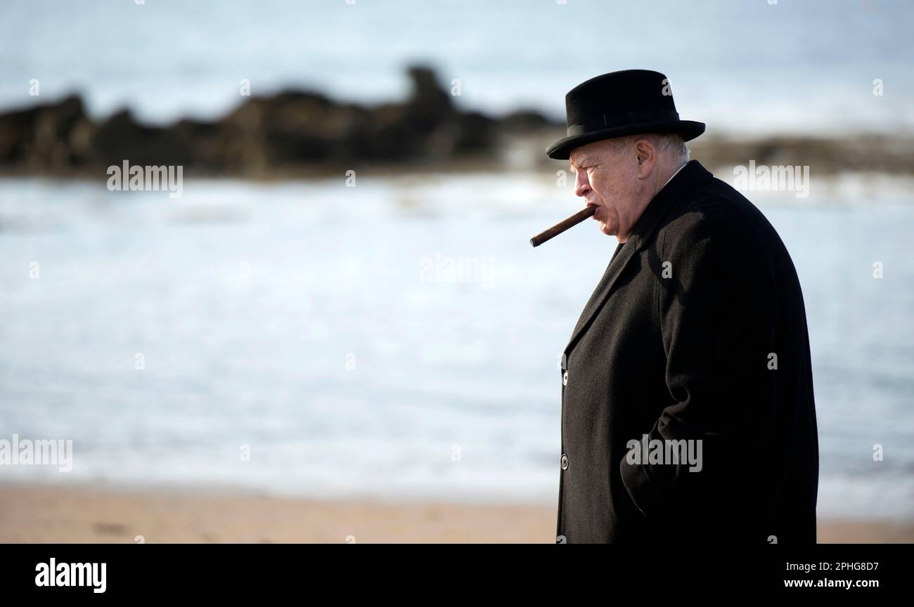 BRIAN COX in CHURCHILL (2017), directed by JONATHAN TEPLITZKY. Credit ...