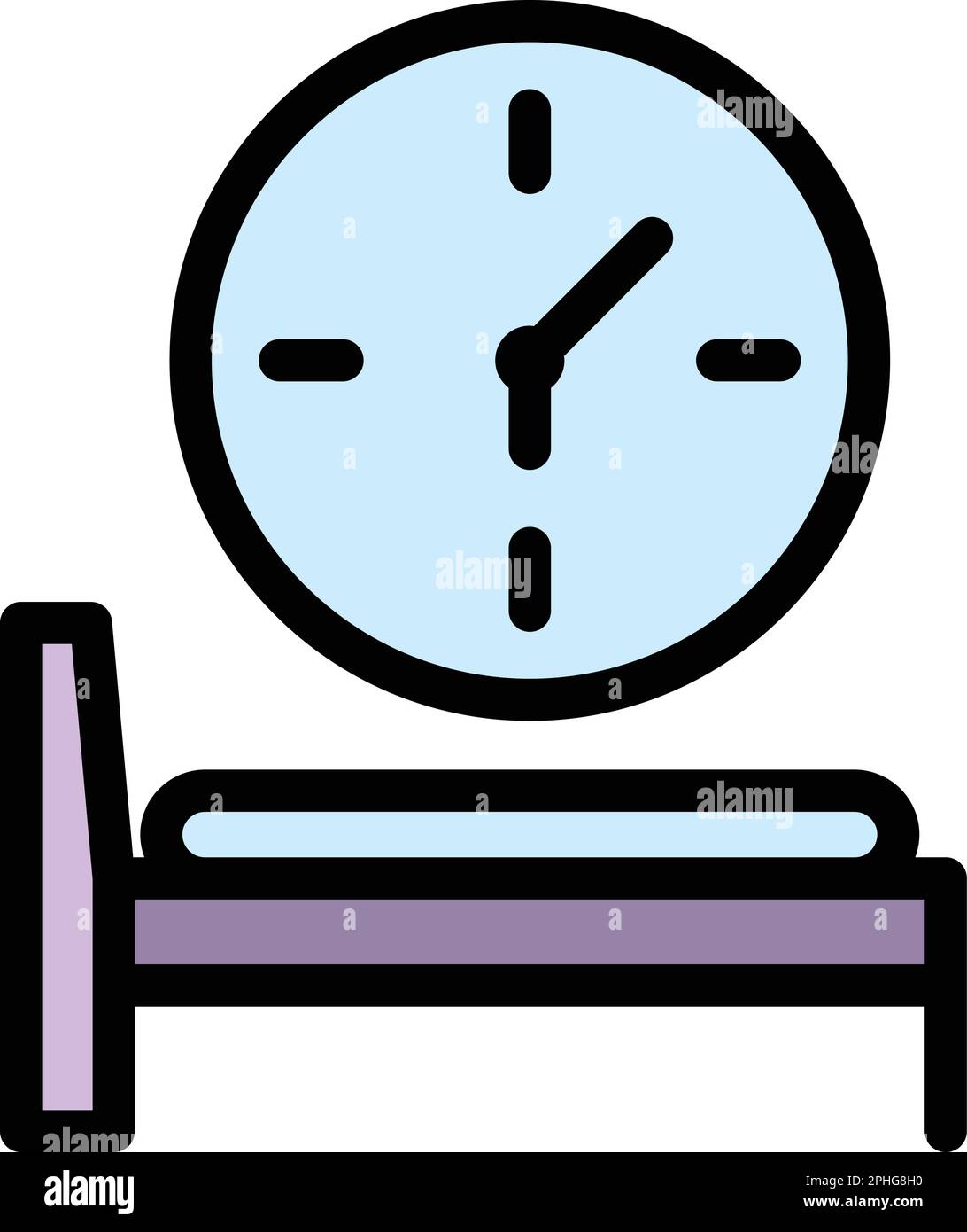 Hotel jet lag icon. Outline Hotel jet lag vector icon for web design isolated on white ...