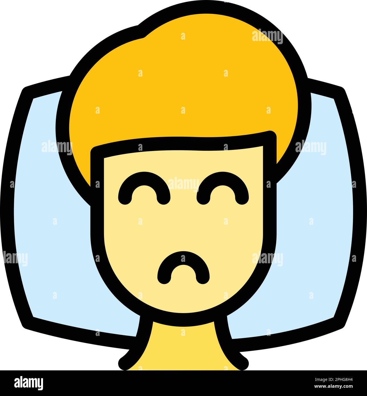 Disease jet lag icon. Outline Disease jet lag vector icon for web ...