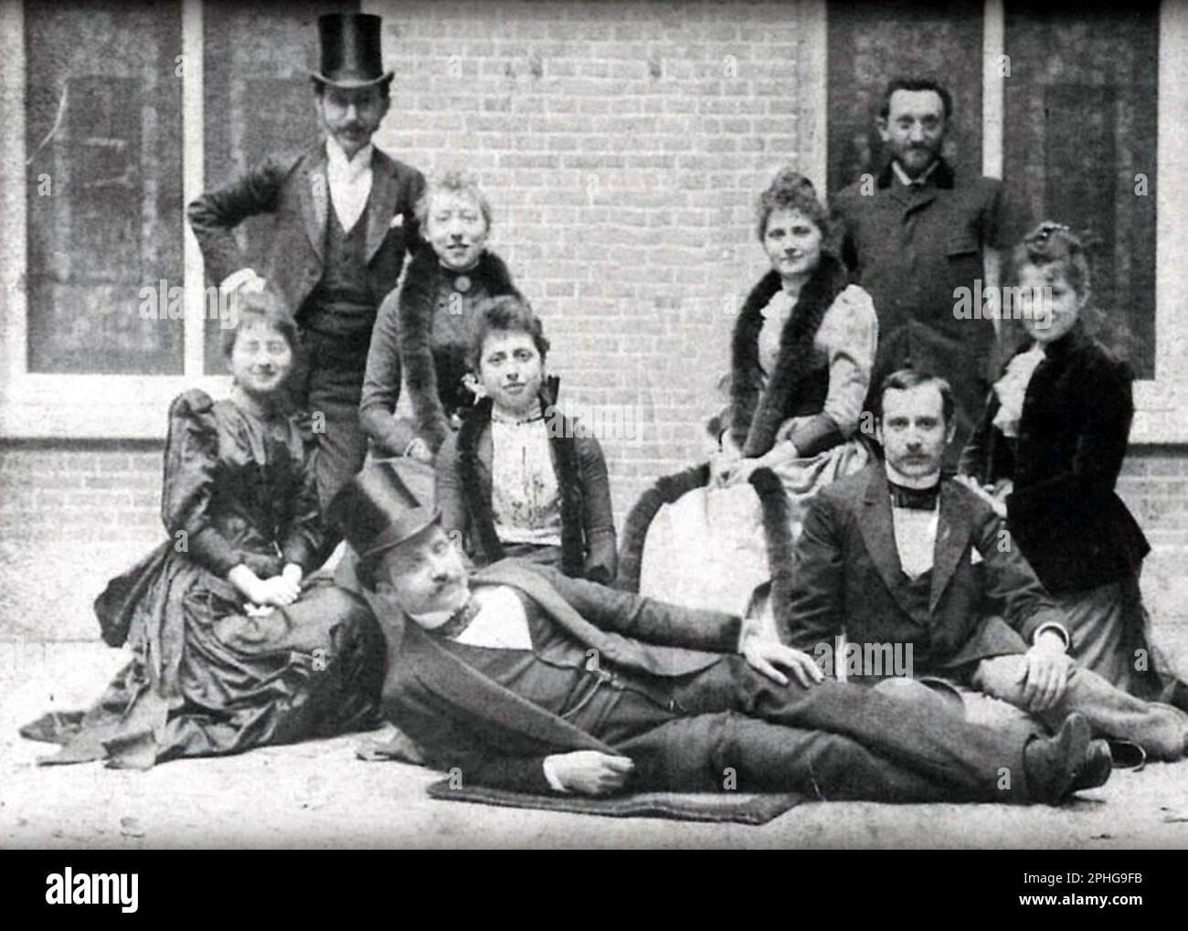 The children of Louis Wittgenstein, Warburg, around 1900 Stock Photo ...