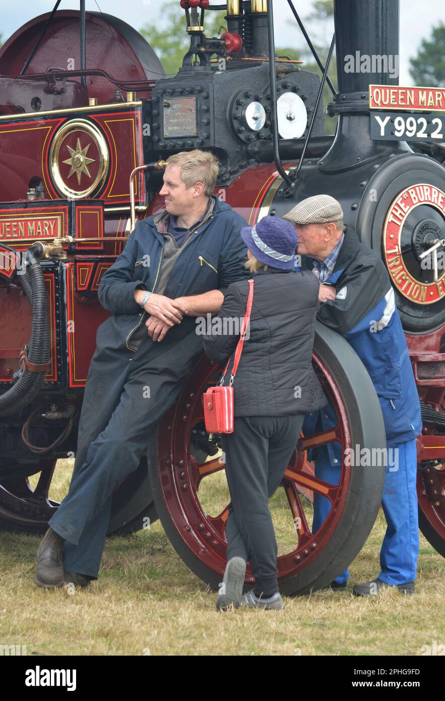 group of people at steam engine rally henham suffolk england Stock ...