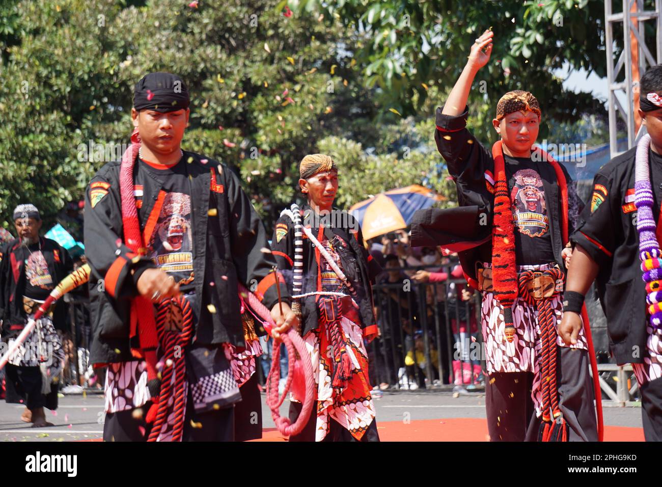 People performing pecut samandiman. The Samandiman Whip is a magic ...