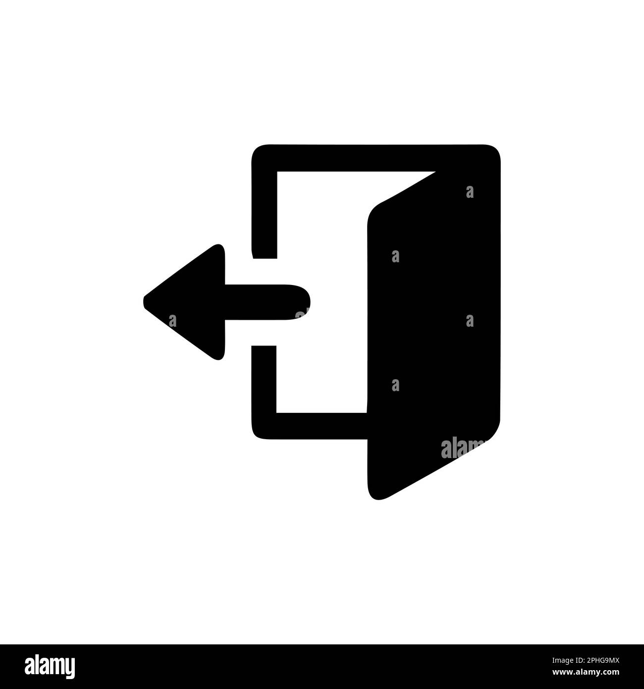 Login Icon in trendy flat style isolated on white background. Approach ...