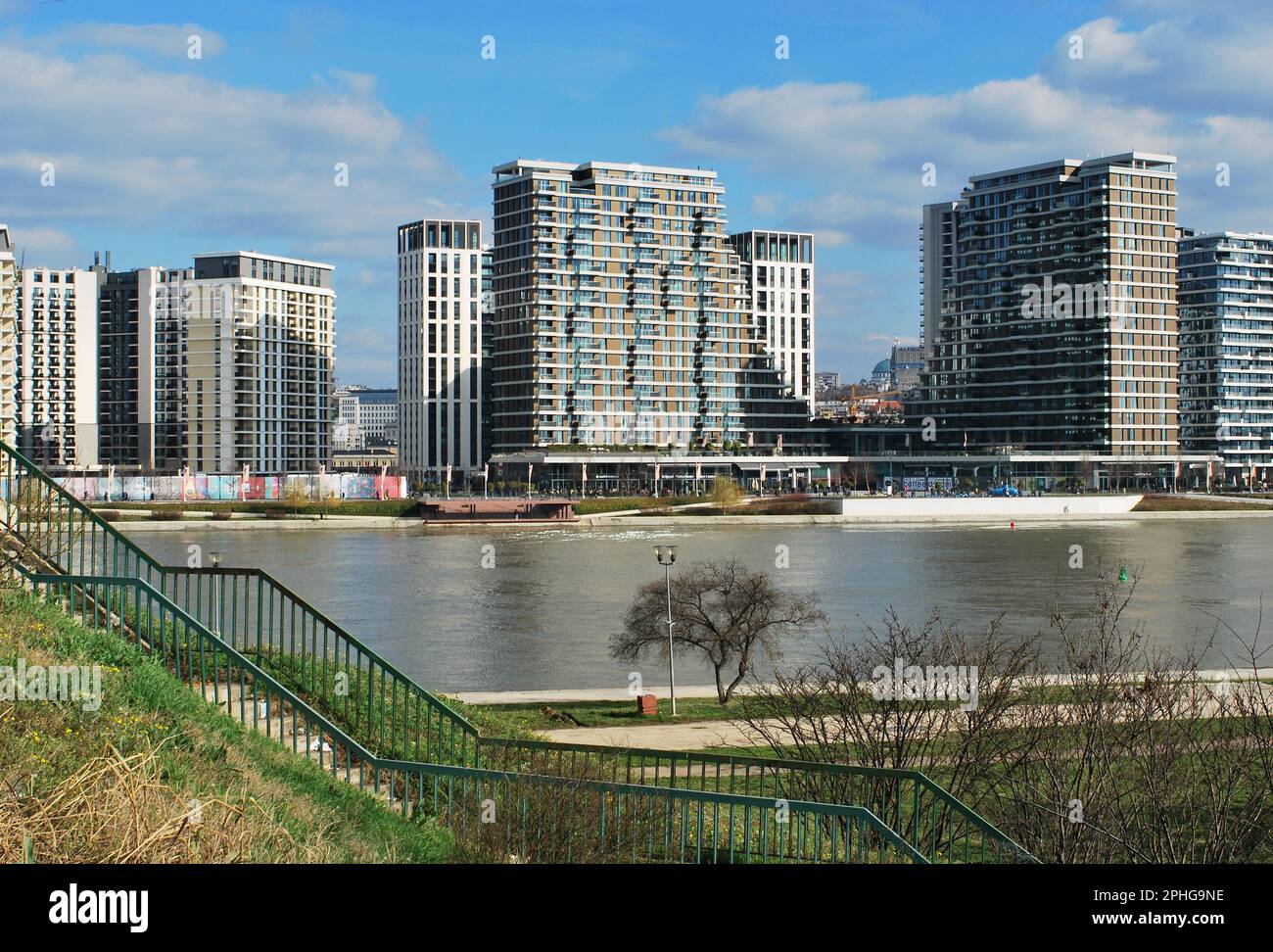 Sava river and waterfront of Belgrade Stock Photo - Alamy