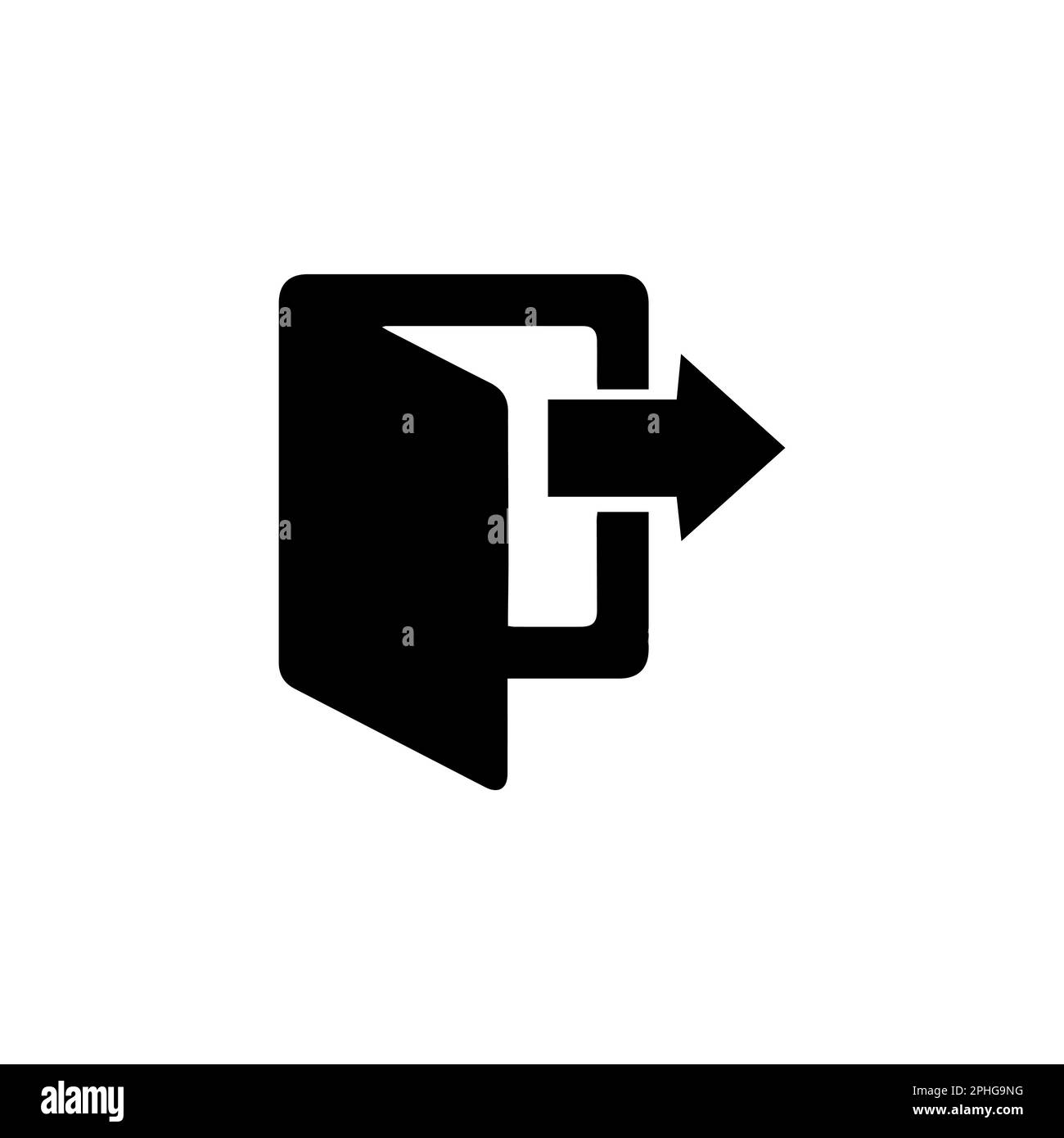 Login Icon in trendy flat style isolated on white background. Approach ...