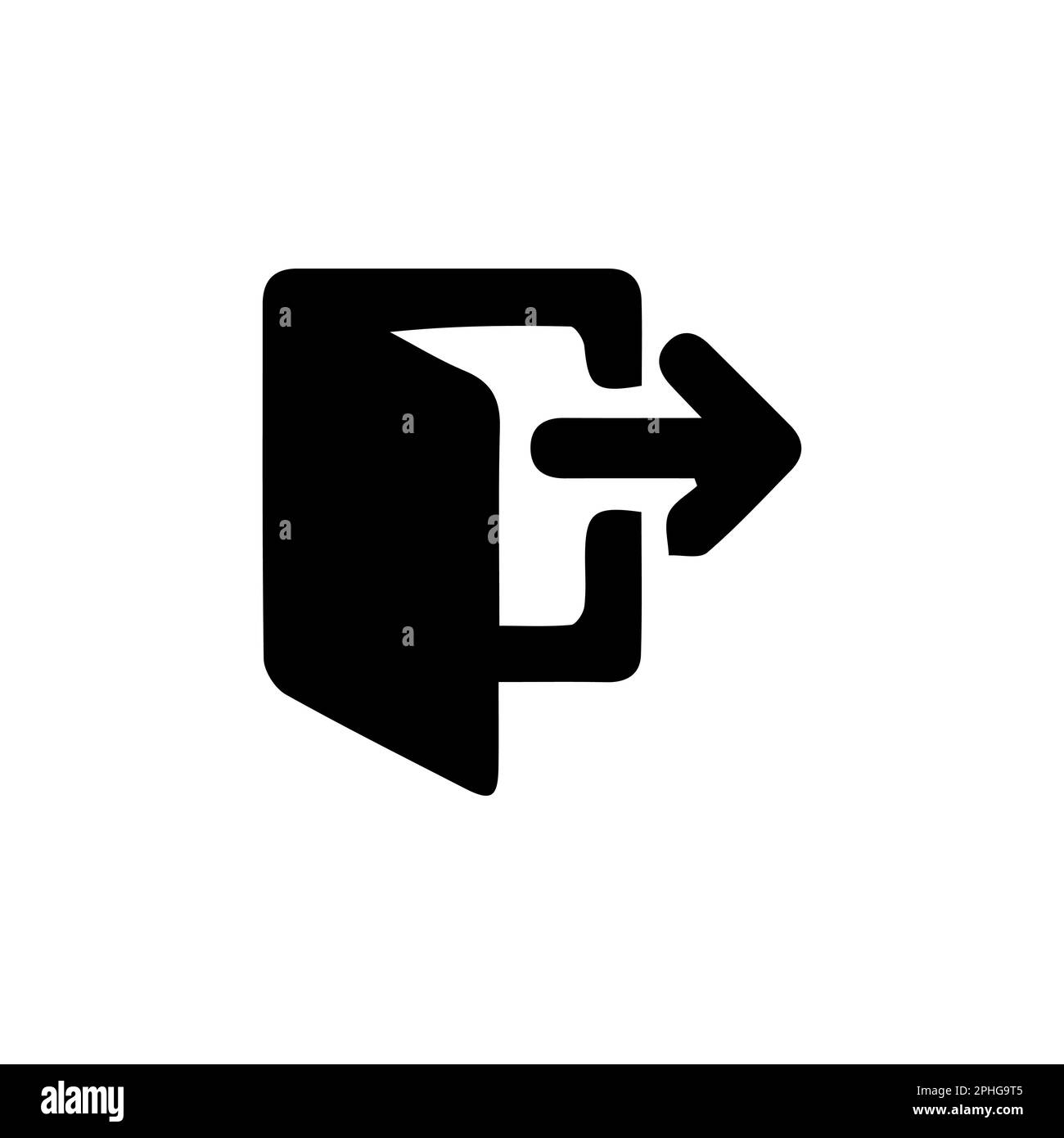 Login Icon in trendy flat style isolated on white background. Approach ...