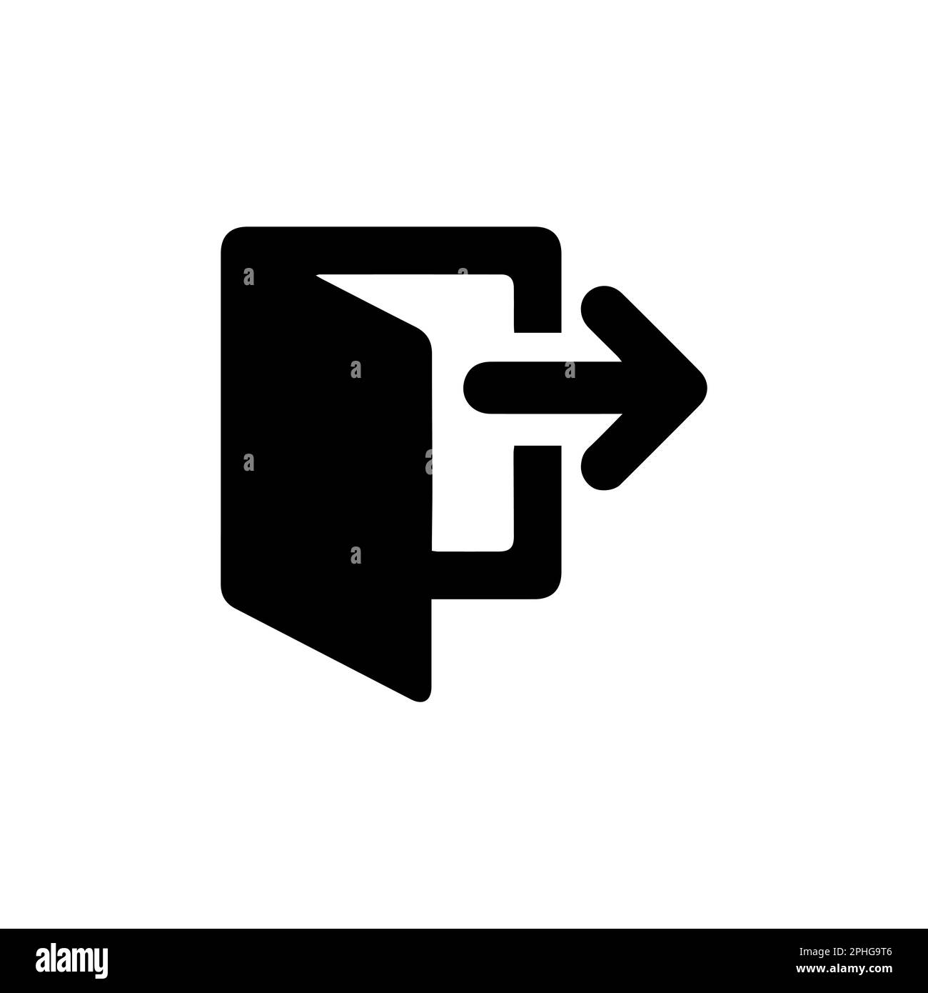 Login Icon in trendy flat style isolated on white background. Approach ...