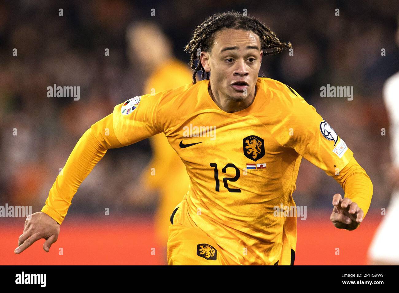 ROTTERDAM - Xavi Simons of Holland during the UEFA European ...