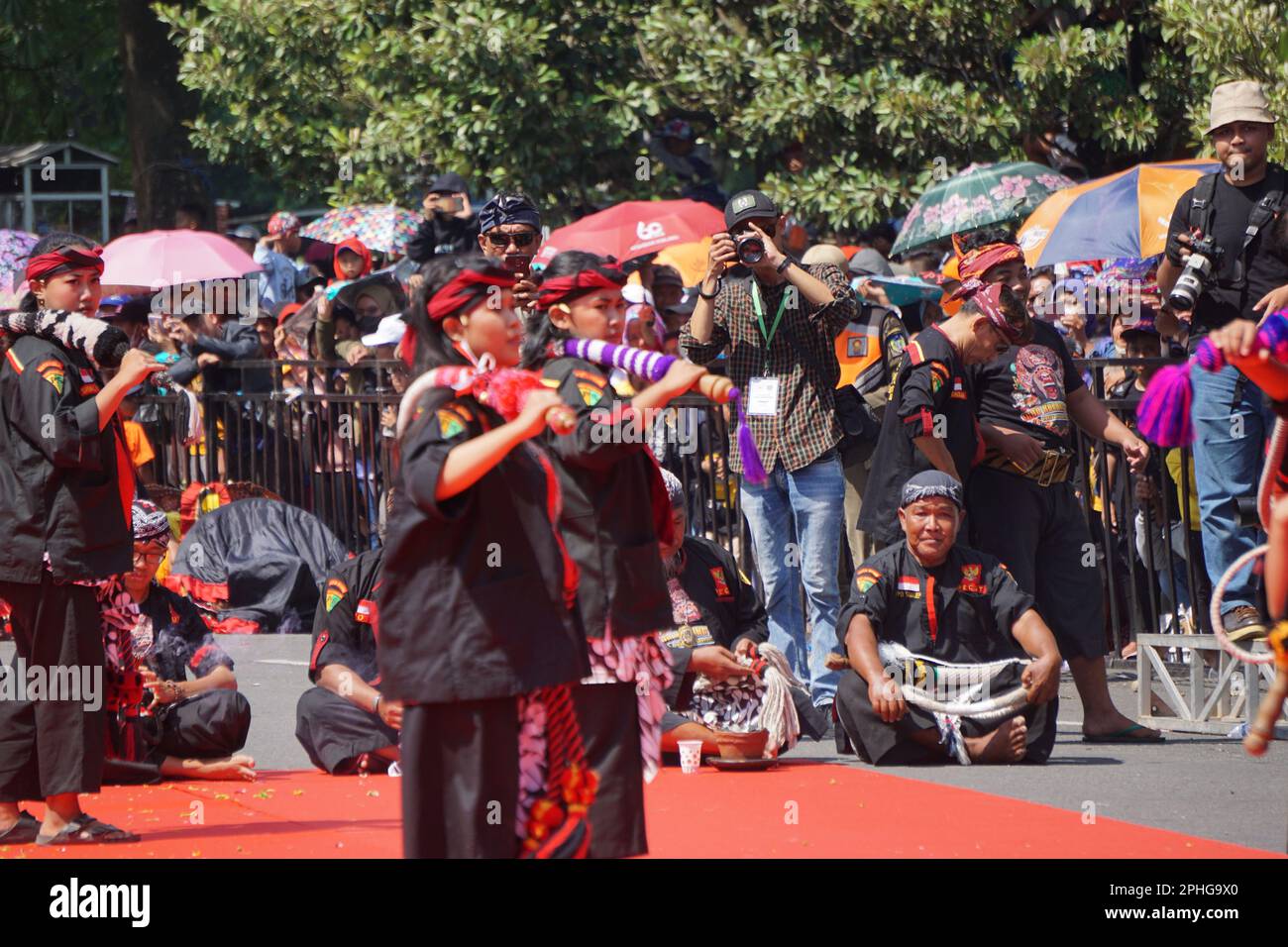 People performing pecut samandiman. The Samandiman Whip is a magic ...