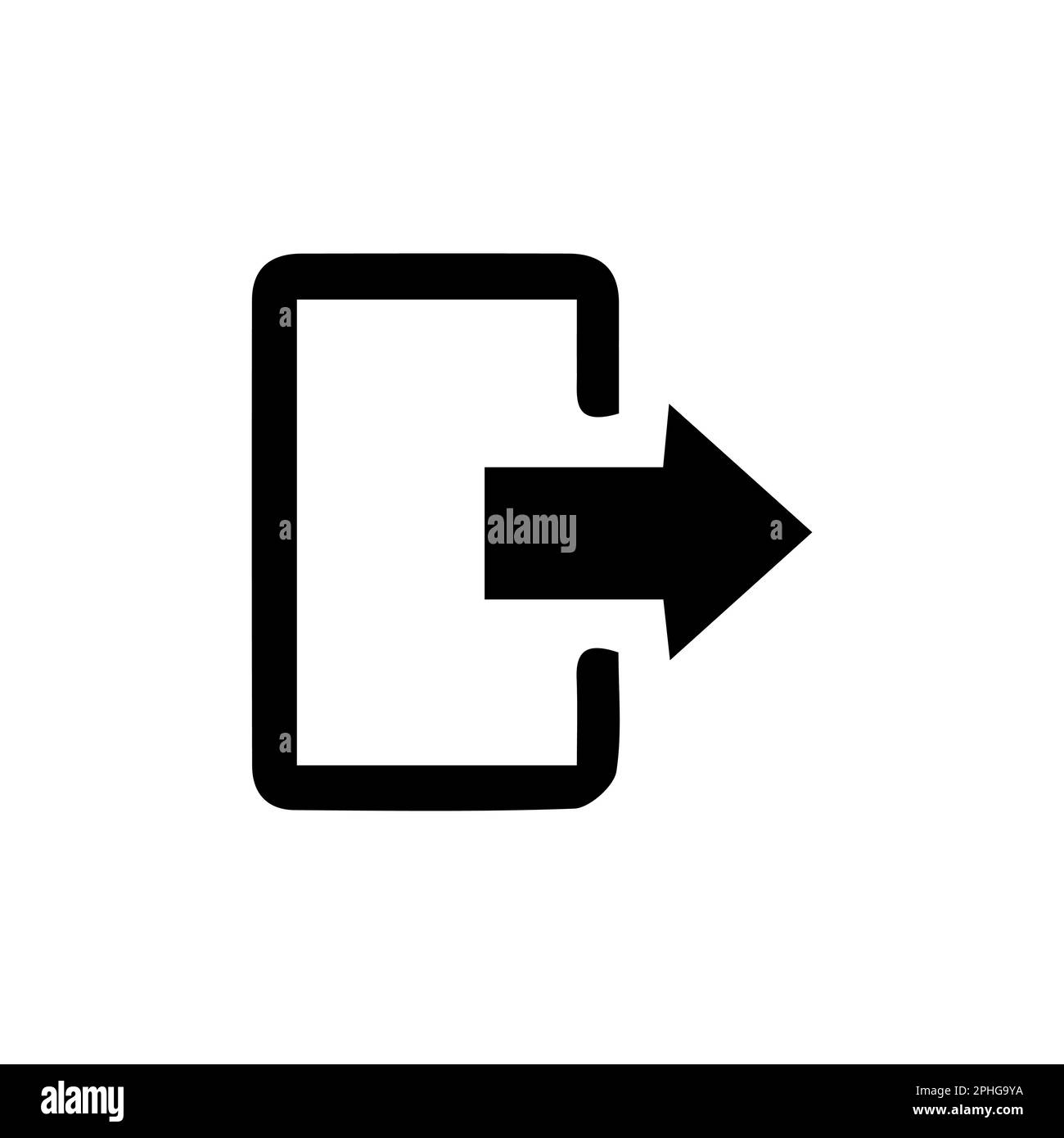 Login Icon in trendy flat style isolated on white background. Approach ...