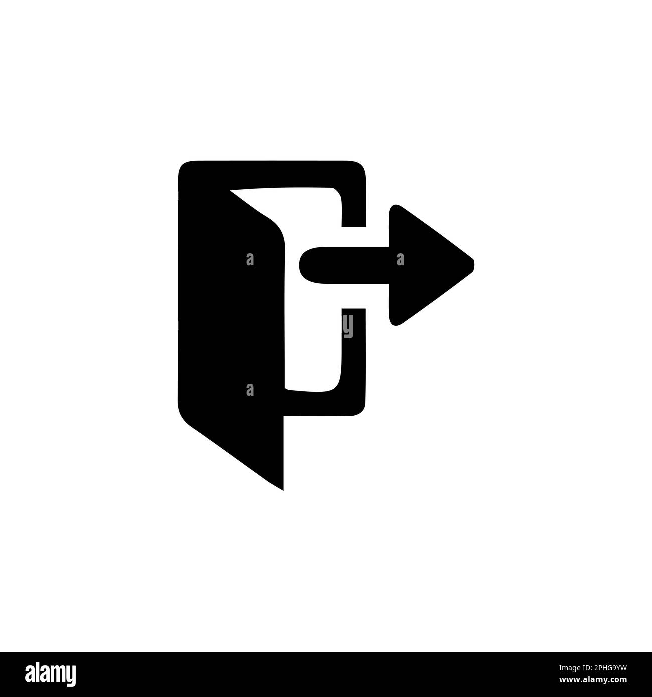 Login Icon in trendy flat style isolated on white background. Approach ...