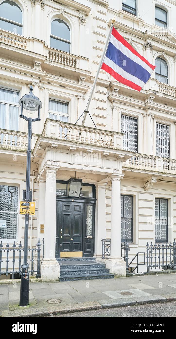 Embassy of Thailand consular service, London, England Stock Photo - Alamy