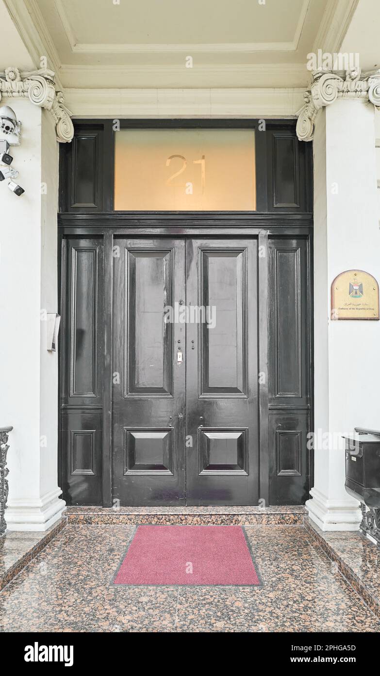 Embassy of the Republic of Iraq, London, England Stock Photo - Alamy