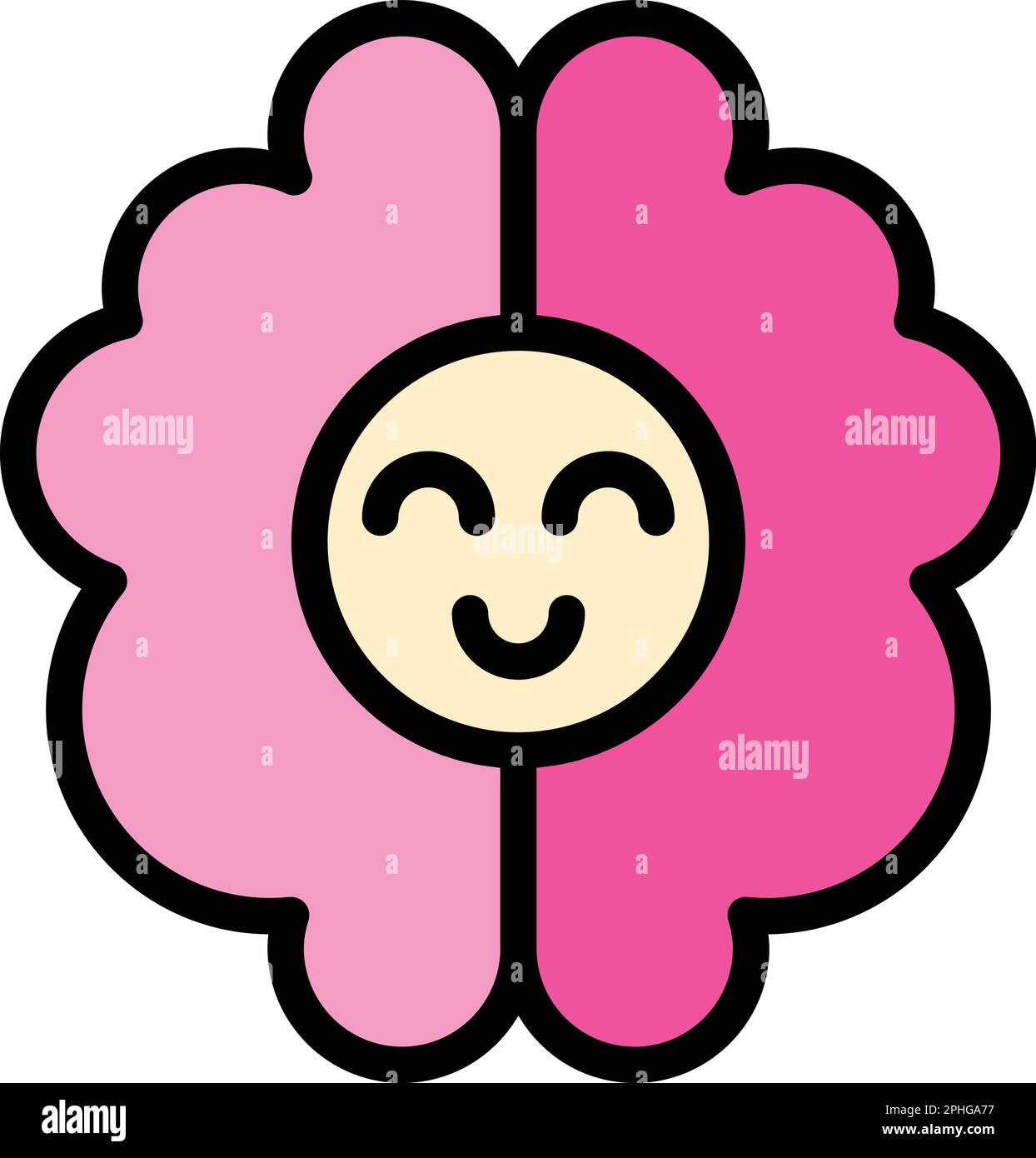 Healthy brain icon. Outline Healthy brain vector icon for web design ...