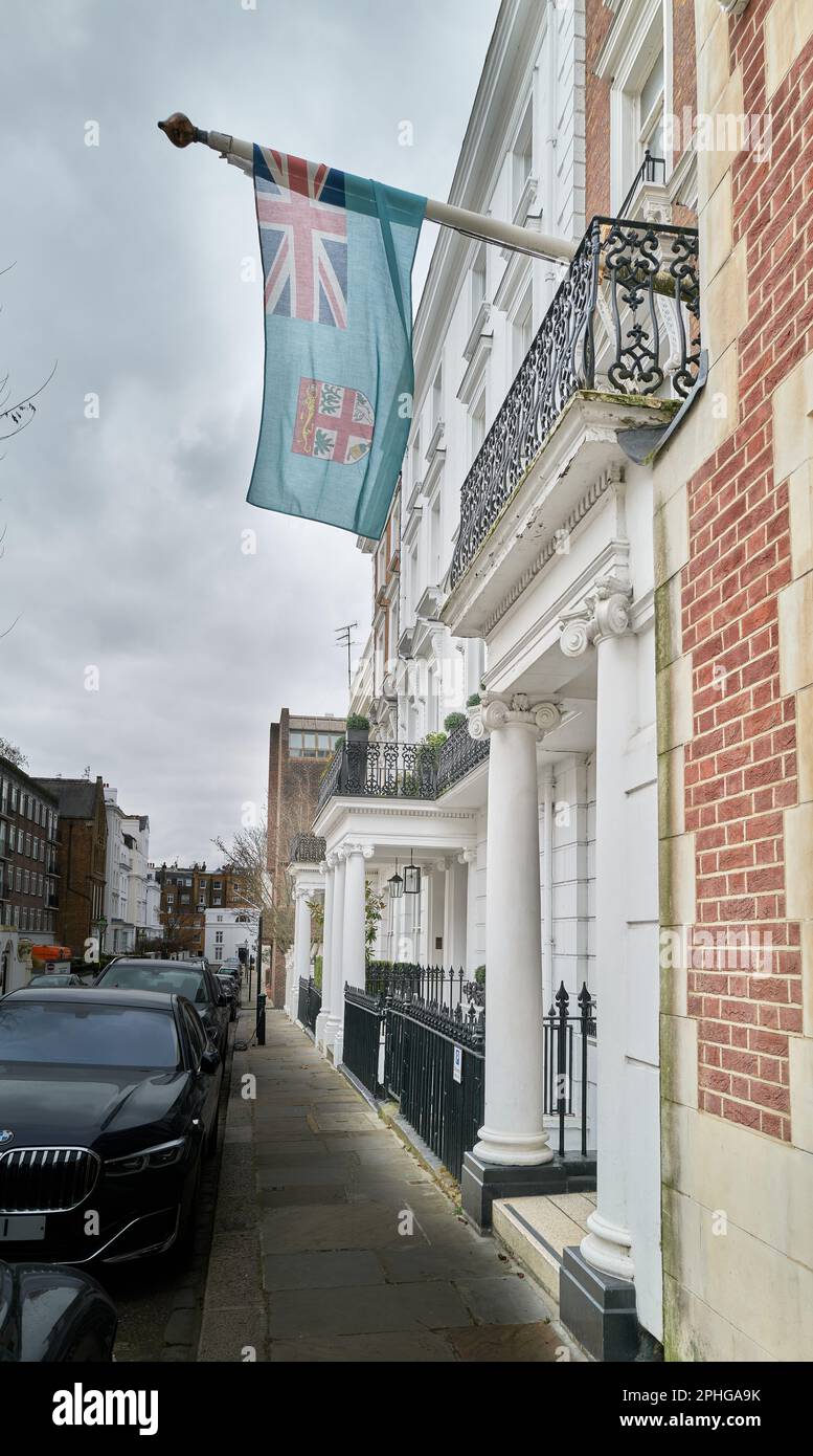 Embassy of Fiji, London, England Stock Photo - Alamy