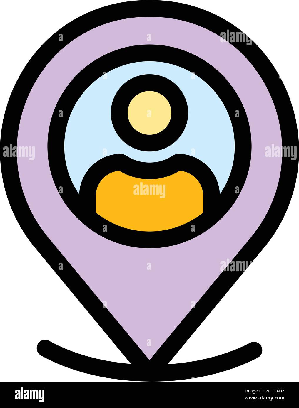 Anonymous Location Icon Outline Anonymous Location Vector Icon For Web
