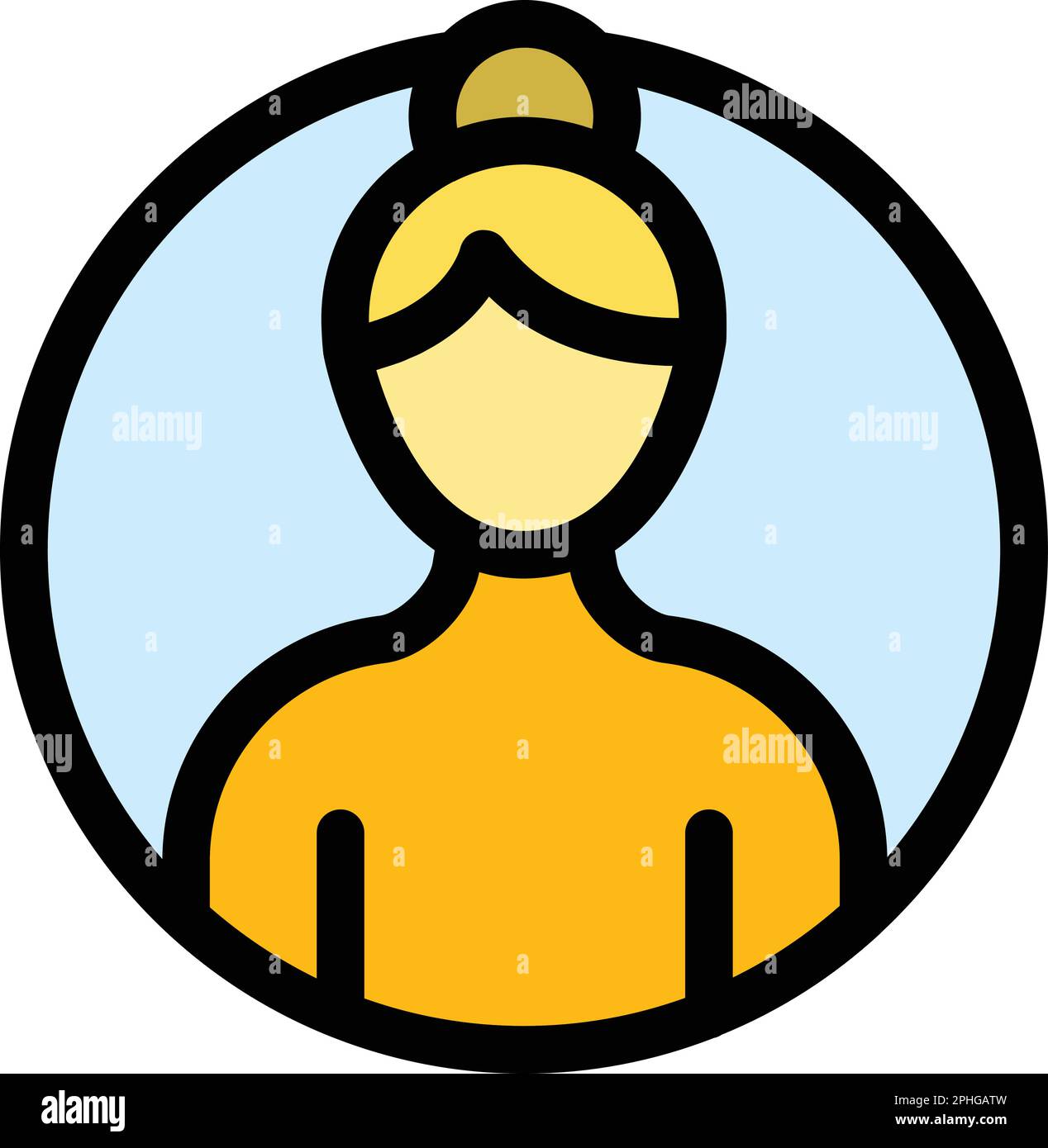 Anonymous woman icon. Outline Anonymous woman vector icon for web ...