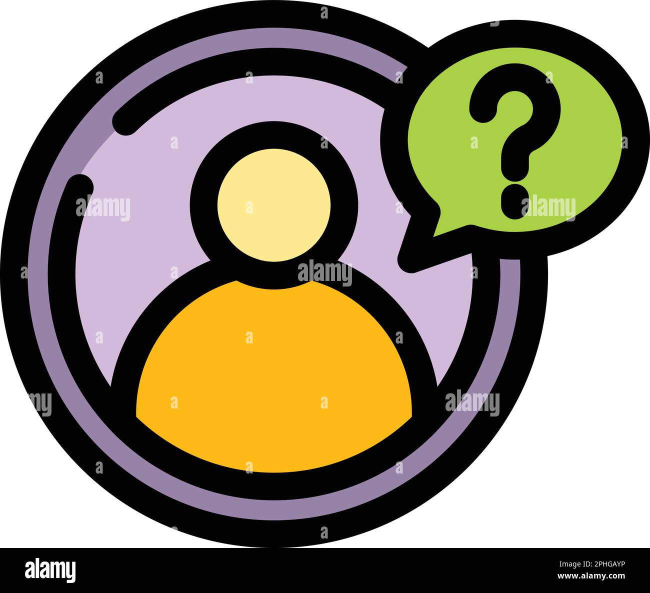 Anonymous person icon. Outline Anonymous person vector icon for web ...