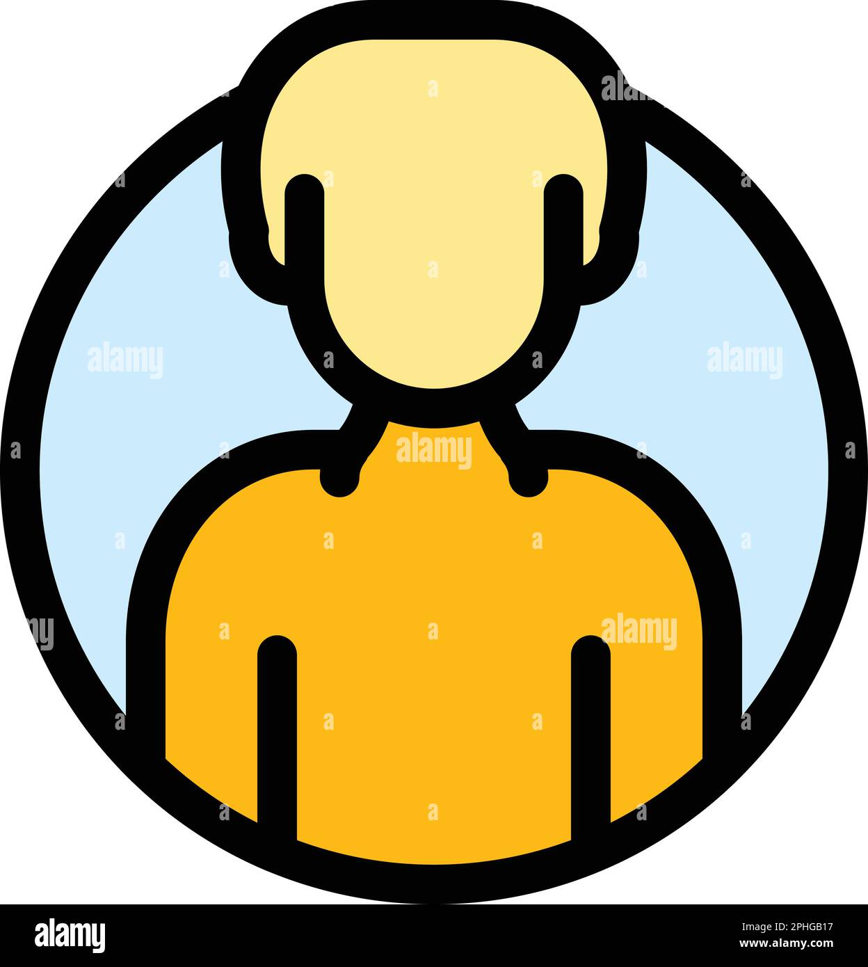 Anonymous user icon. Outline Anonymous user vector icon for web design ...