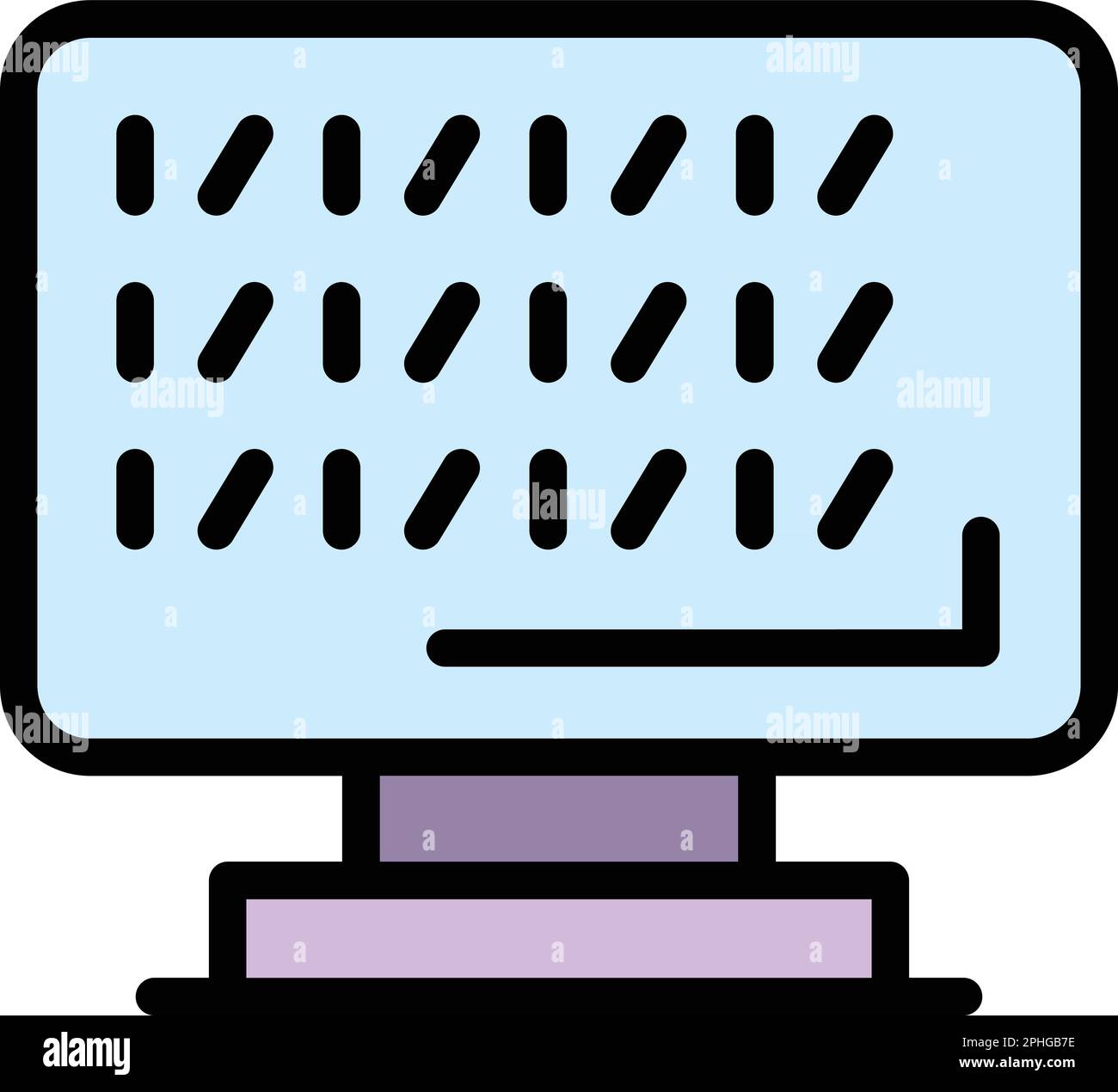 Api pc icon. Outline Api pc vector icon for web design isolated on ...