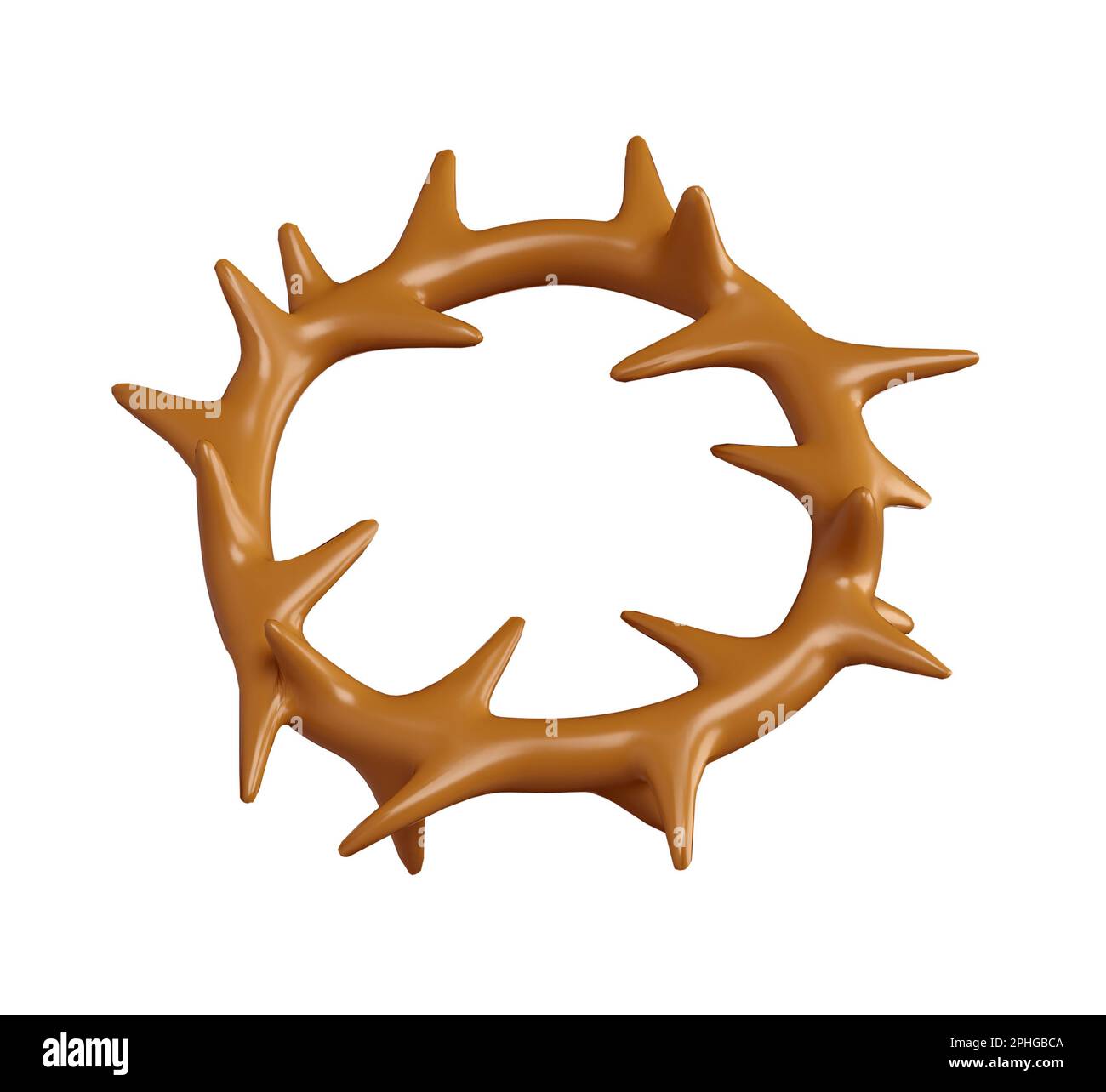 Crown of thorns of Jesus Christ. Religion Easter symbol salvation. 3d ...