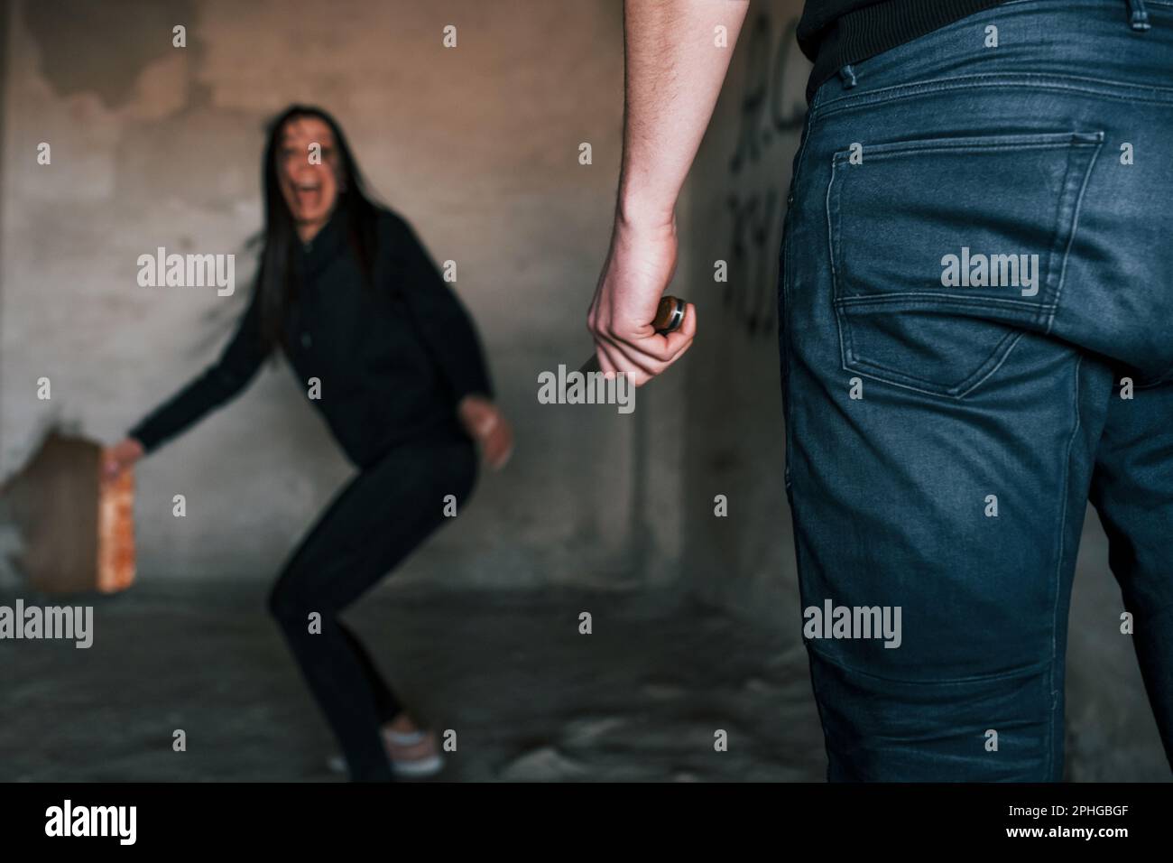 Female victim rear hi-res stock photography and images - Alamy