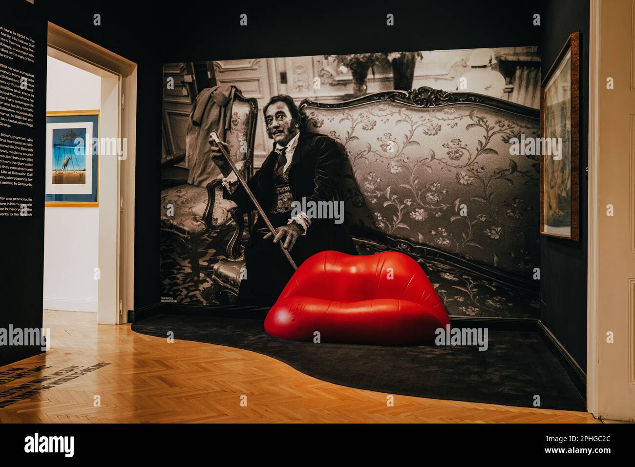 Prague, Czech - March 2023. Surrealist Mae West lips sofa by Salvador ...