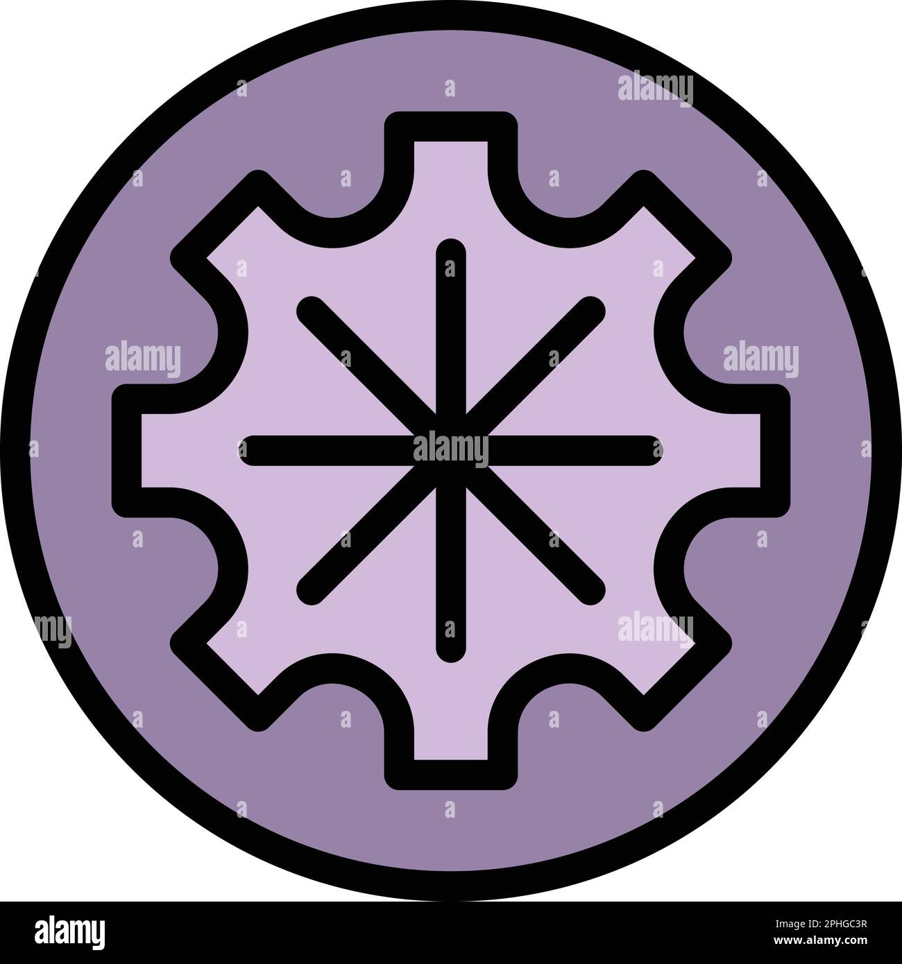 Api Gear System Icon Outline Api Gear System Vector Icon For Web Design Isolated On White