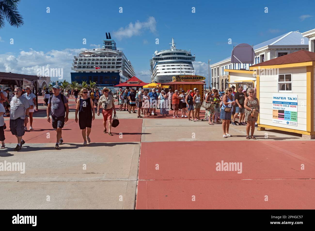 Port, Philipsburg, St. Maarten, Southern Caribbean Stock Photo - Alamy