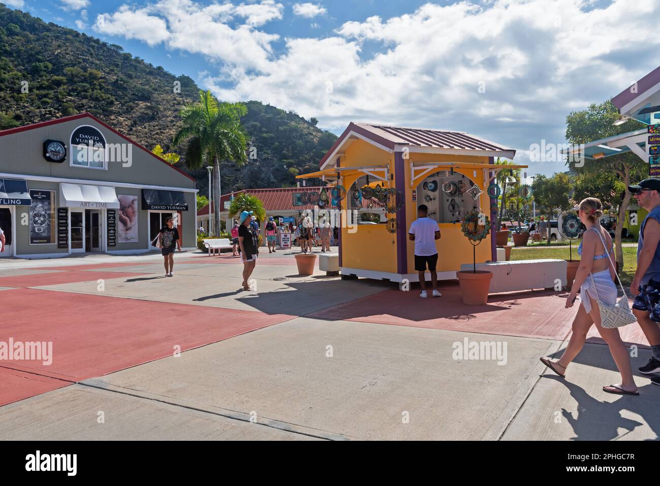 Port, Philipsburg, St. Maarten, Southern Caribbean Stock Photo - Alamy