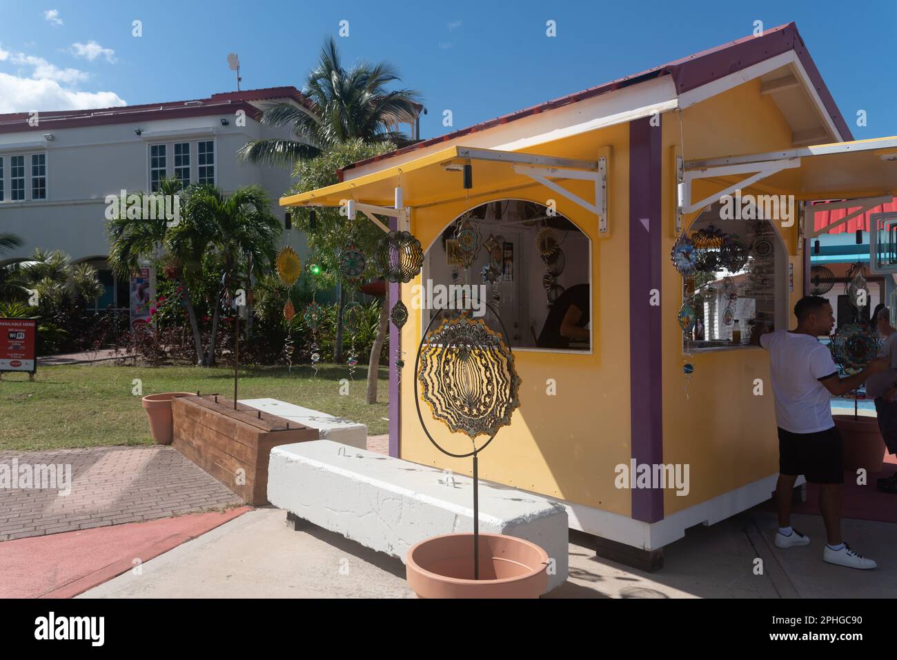 Port, Philipsburg, St. Maarten, Southern Caribbean Stock Photo - Alamy