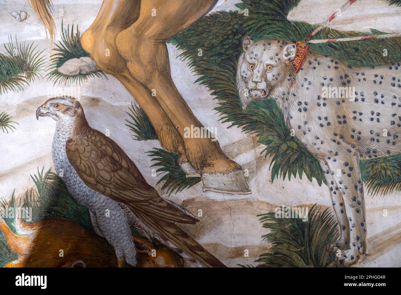 Benozzo Gozzoli's Procession of the Magi fresco in the Medici Chapel in ...