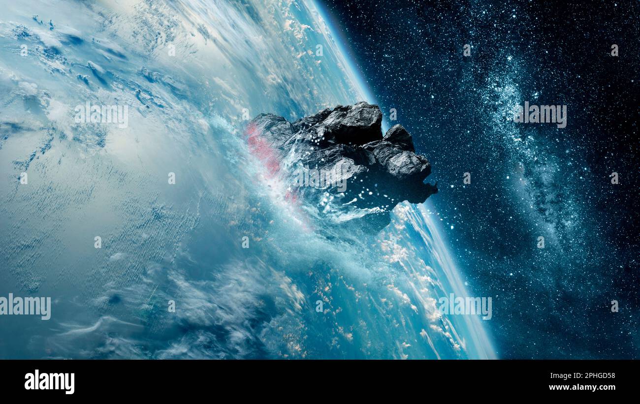 Asteroid strikes earth hi-res stock photography and images - Alamy