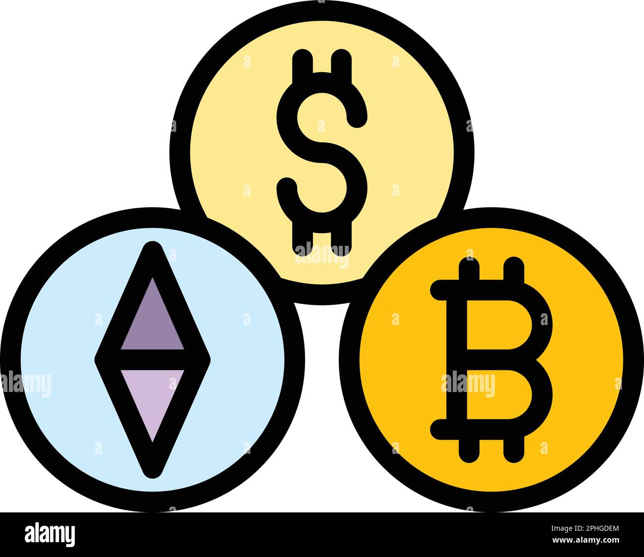 Emerging economy icon. Outline Emerging economy vector icon for web ...