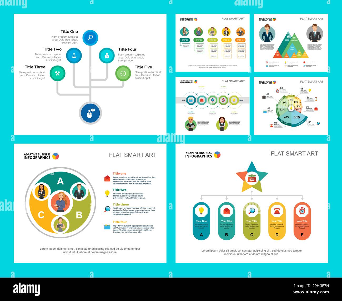 Colorful management or analytics concept infographic charts set Stock ... Colorful management or analytics concept infographic charts set Stock ...