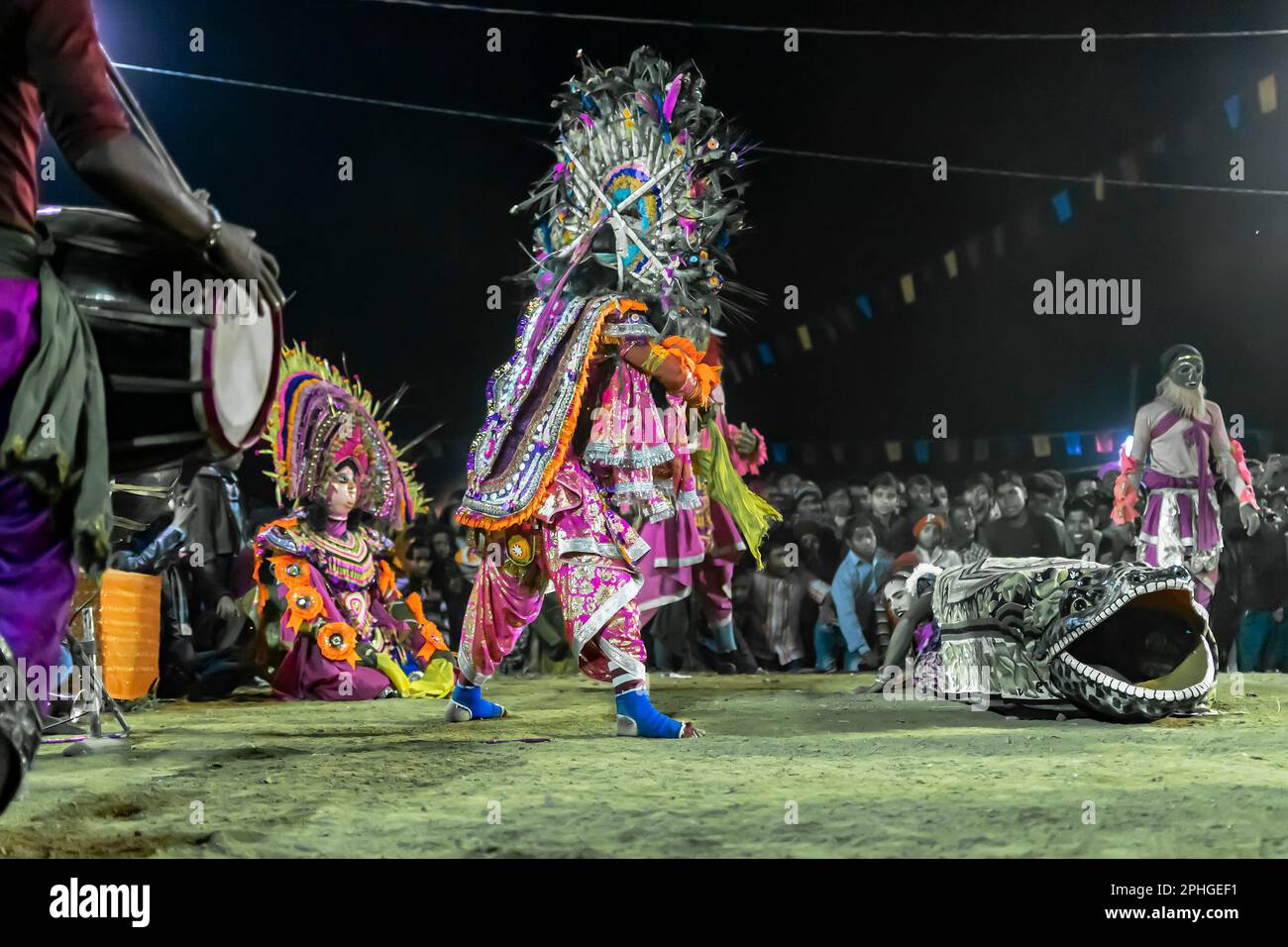 Purulia, West Bengal, India - 23rd December 2015 : Chhau dance or Chhou ...