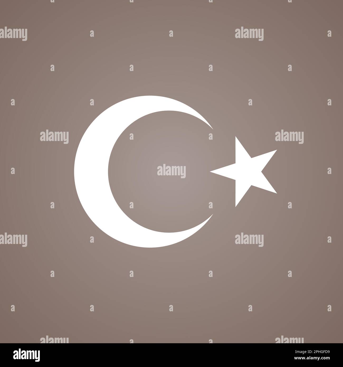 white star and crescent - symbol from the flag of Turkey Stock Vector ...