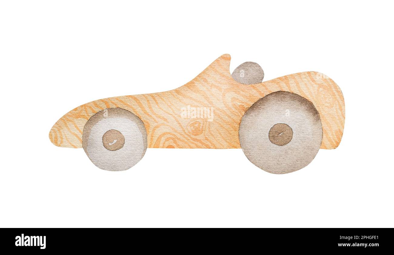 Wooden car toys Cut Out Stock Images & Pictures - Alamy